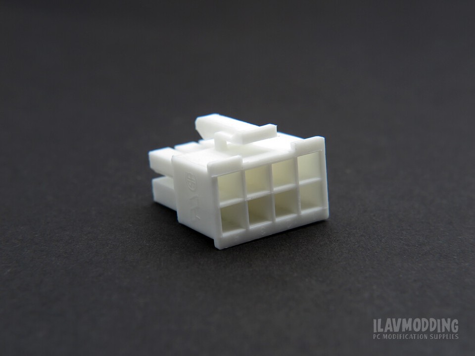 PC 8-pin EPS (CPU) / 8-pin Modular Connector Housing Female - WHITE ...