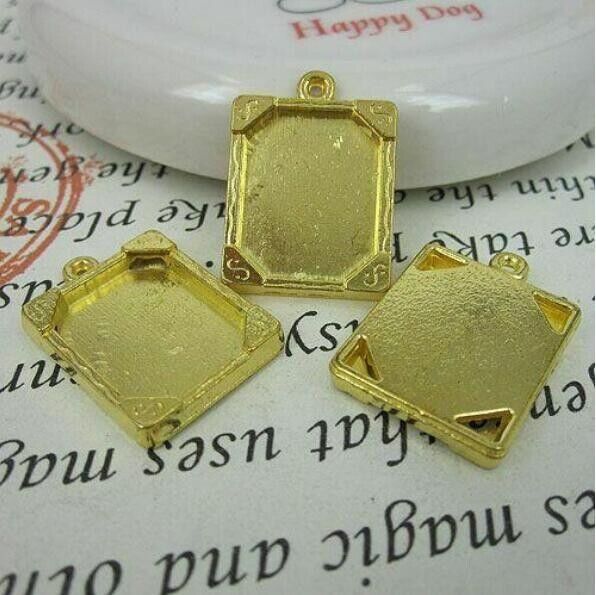 10pcs 20x16mm gold-tone picture frame charm G449 | eBay