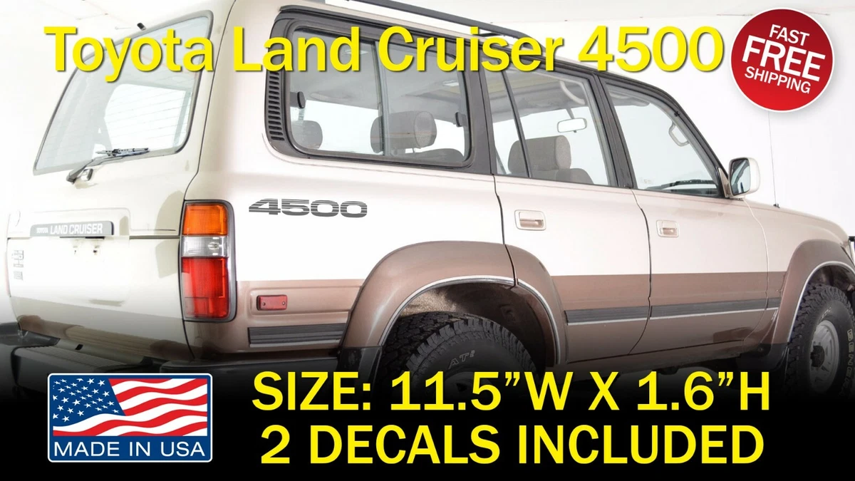 Car Stickers FOR Toyota Land Cruiser FJ80 1996 1997, 45% OFF