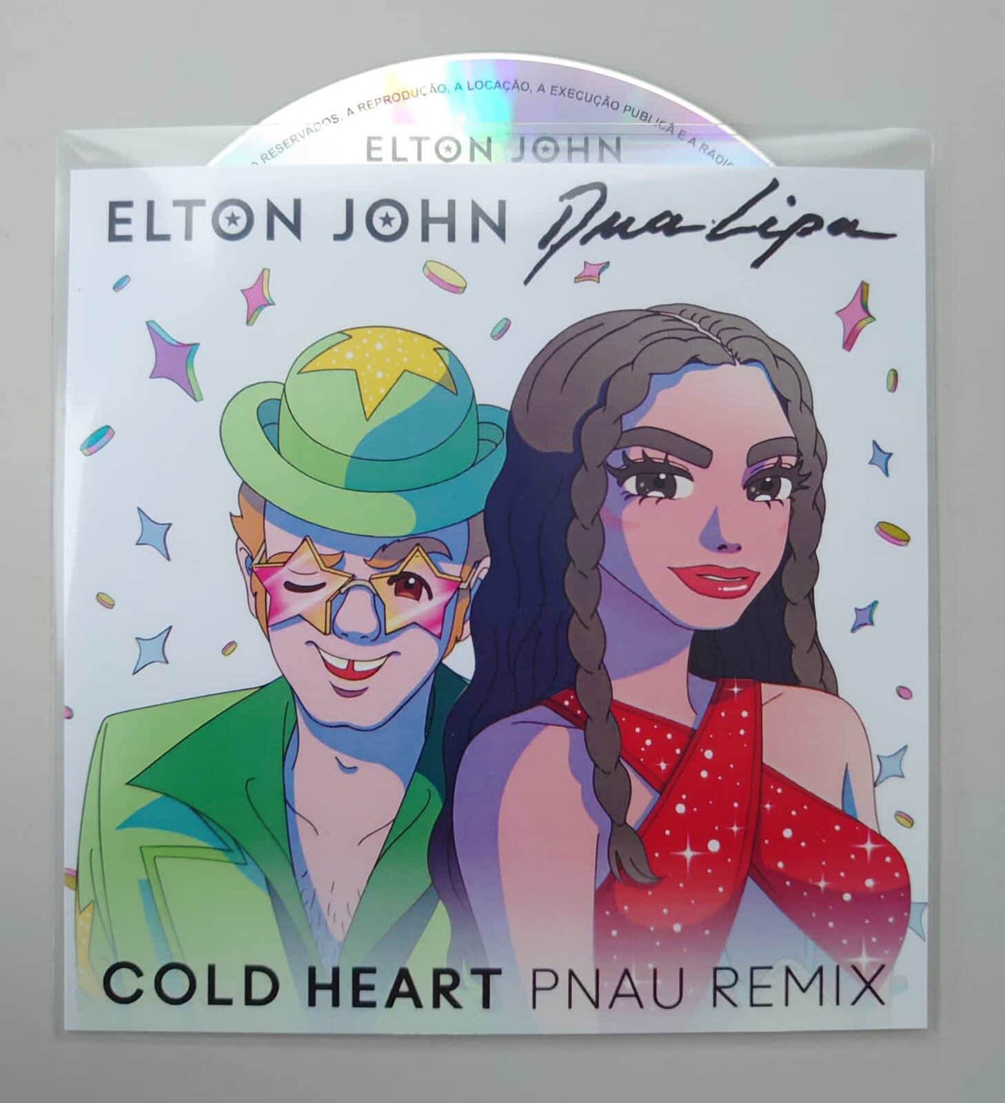 Elton John & Dua Lipa "Cold Heart" 7 Remix Edition - New Rare Brazilian ...