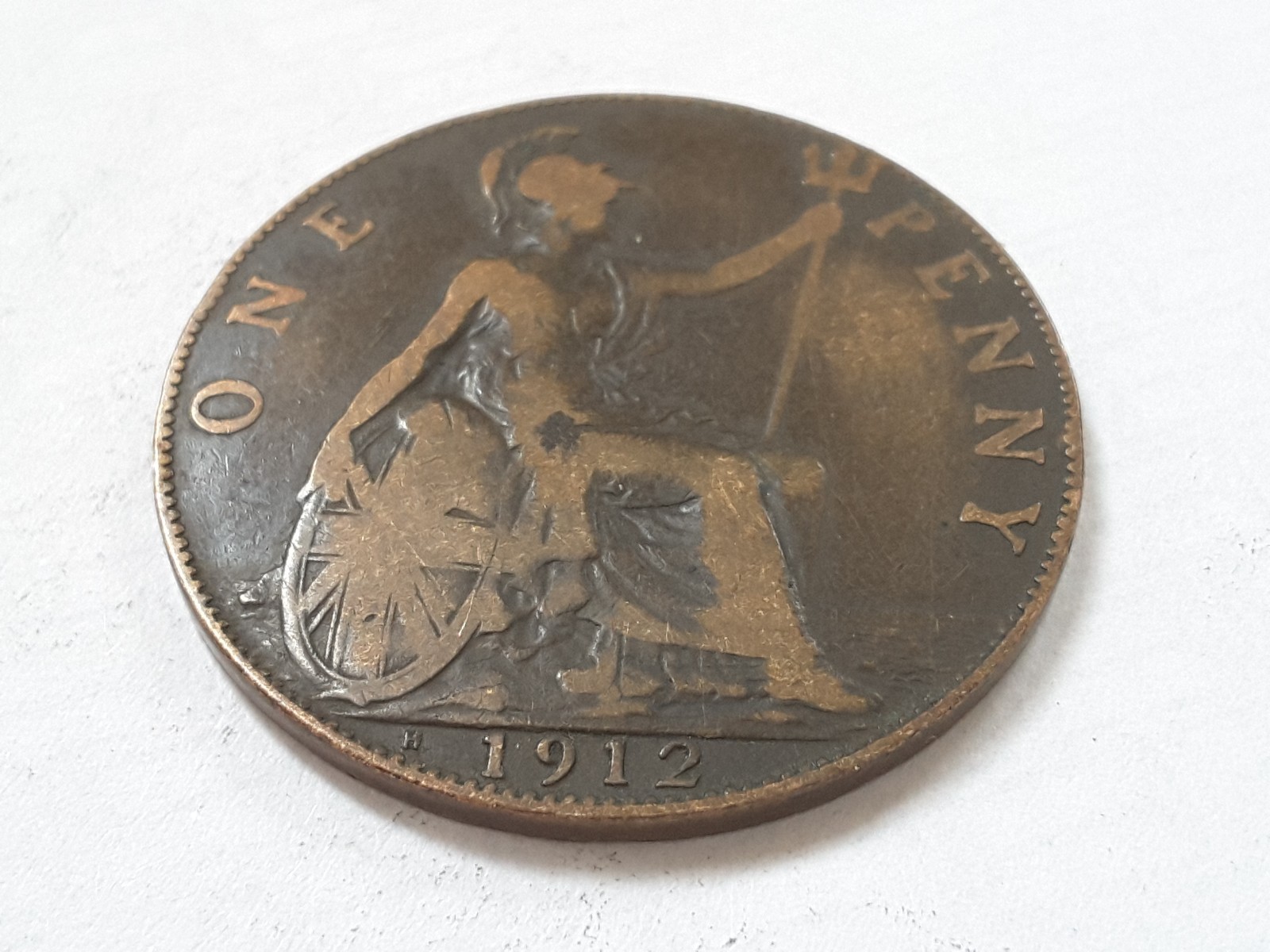 1912H King George V Heaton mint One penny coins - your choice of coin ...