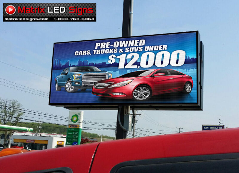 LED Sign Outdoor 2 Sided LED Programmable Message Center 2 Sided Sign ...