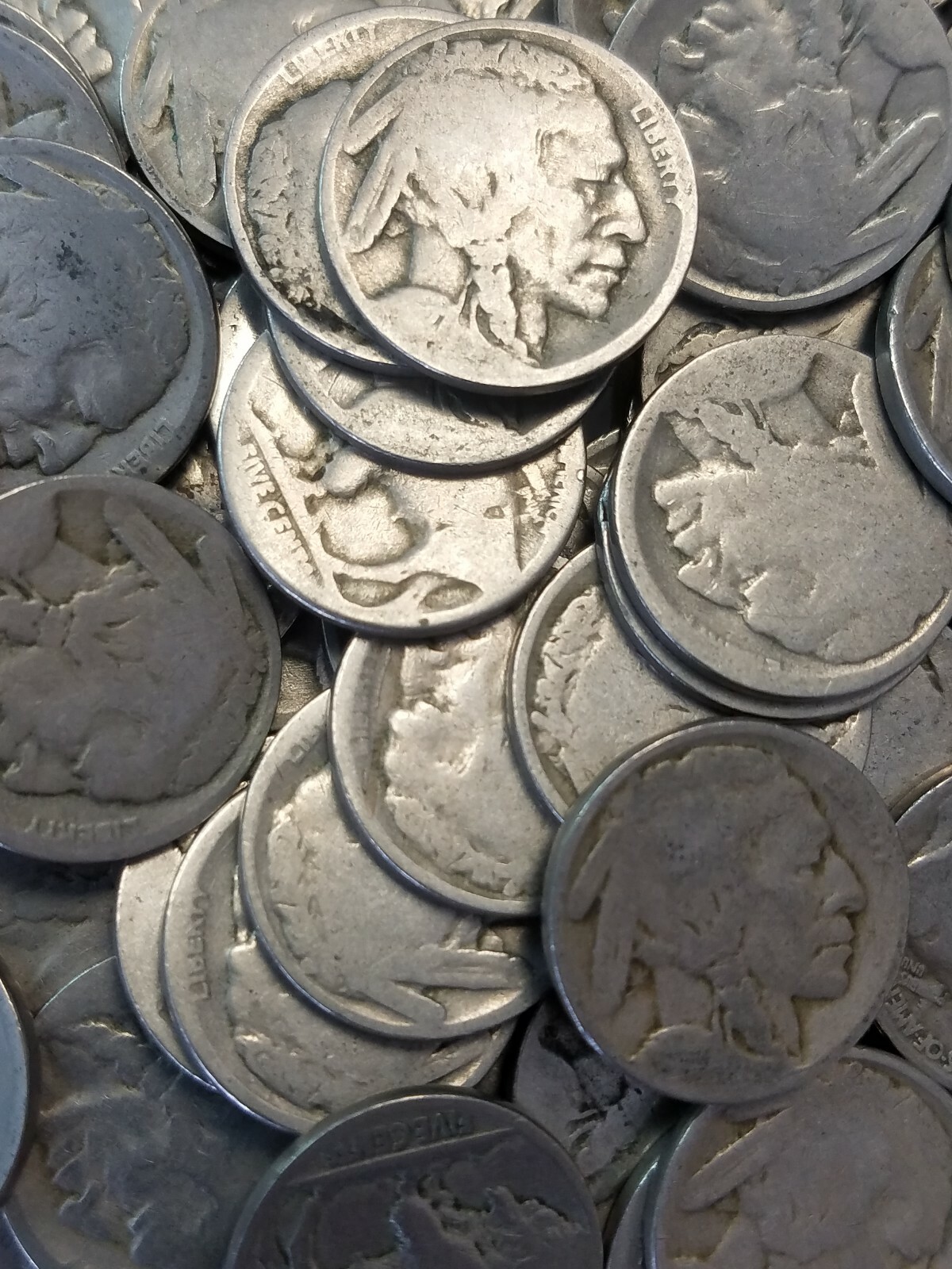 Dateless & Partial Date Buffalo Nickel Roll of 40 Coins | eBay