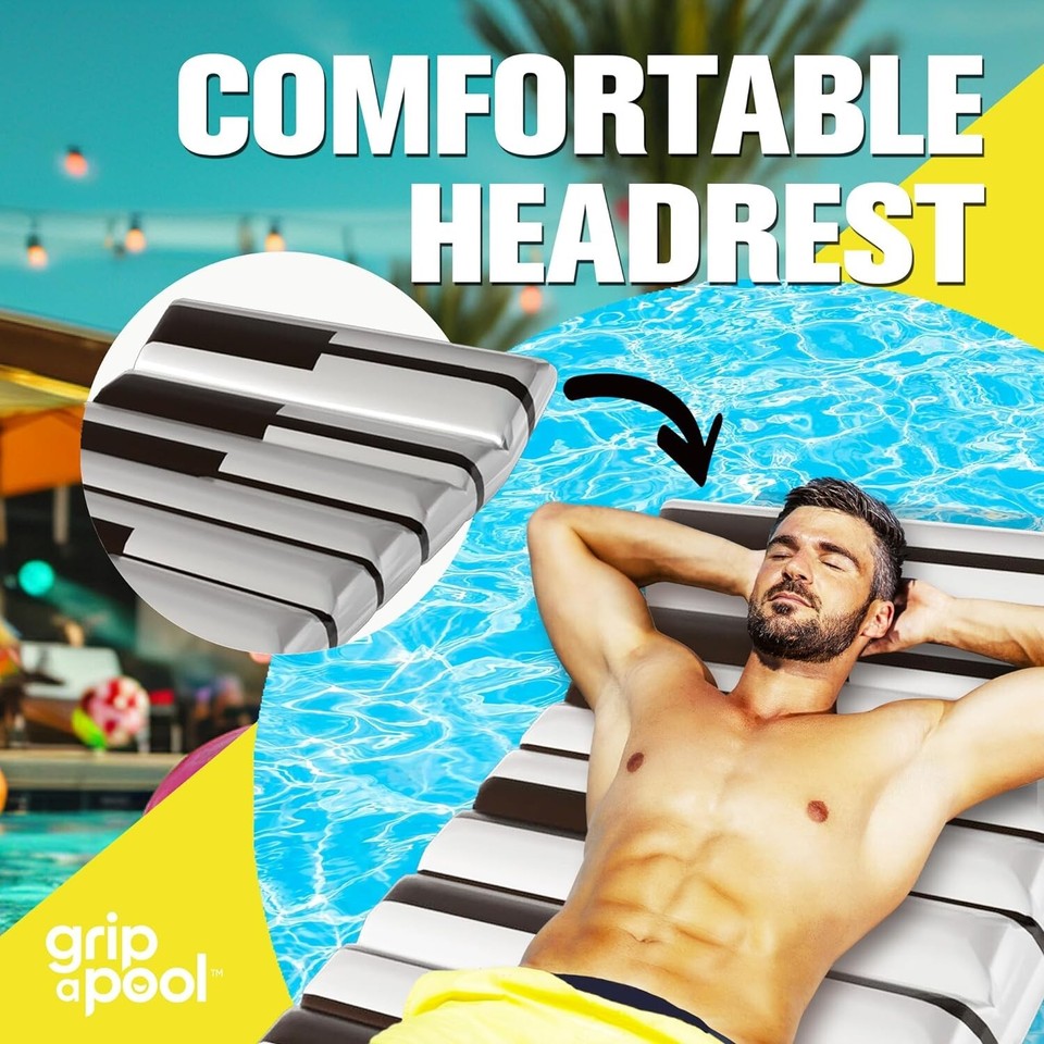 Pool Float Raft Lounger for Adults Floatie for Flat Laying Tanning ...