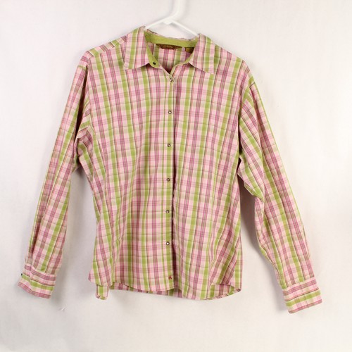 Aura Pink Green Plaid XL Long Sleeve Shirt Women at Wrangler Good ...