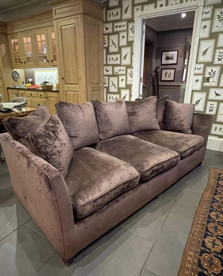 Andrew Martin Purple Sofa | eBay UK
