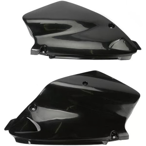 UFO Plastics Side Panels - Black Motorcycle Dirt Bike SU04929-001 0520 ...