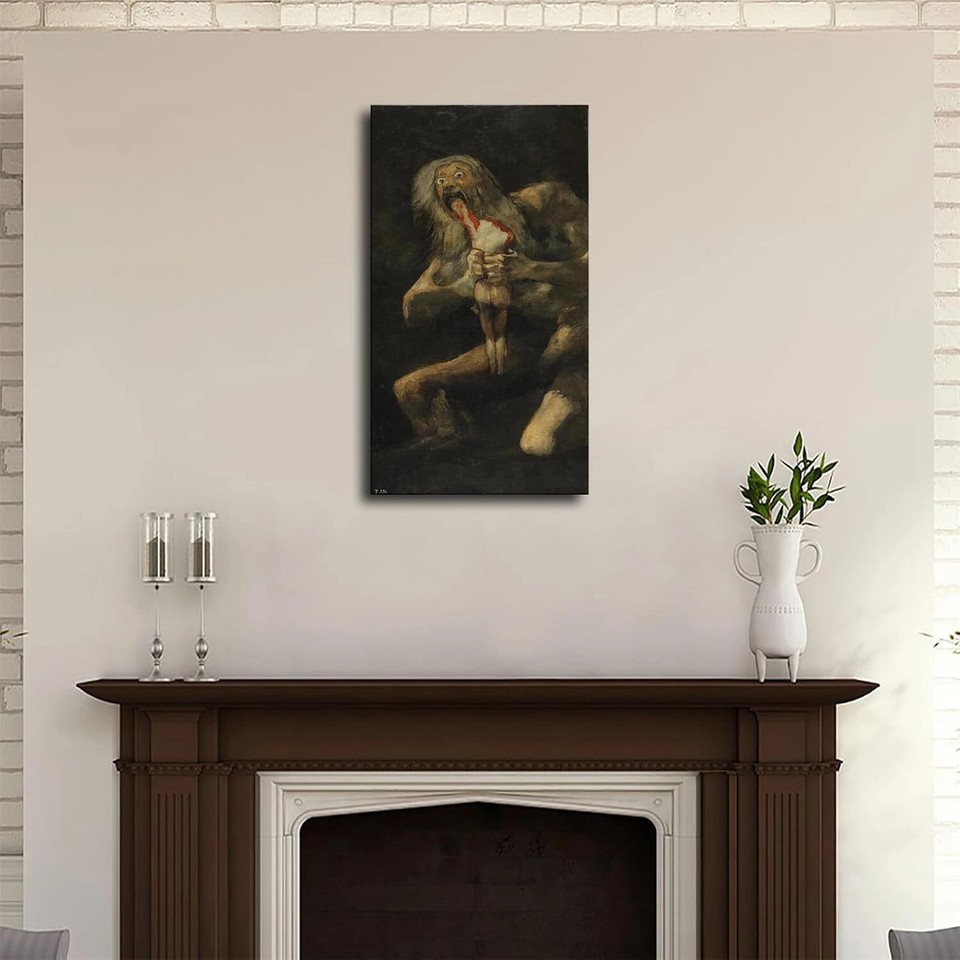 Saturn Devouring His Son Poster Picture HD Printing Modern Home Bedroom ...