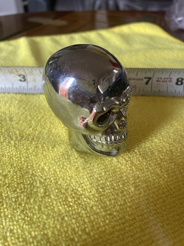 Skull Vintage Stainless Steel Hot Rod Shifter Knob w/ Red Eyes | eBay