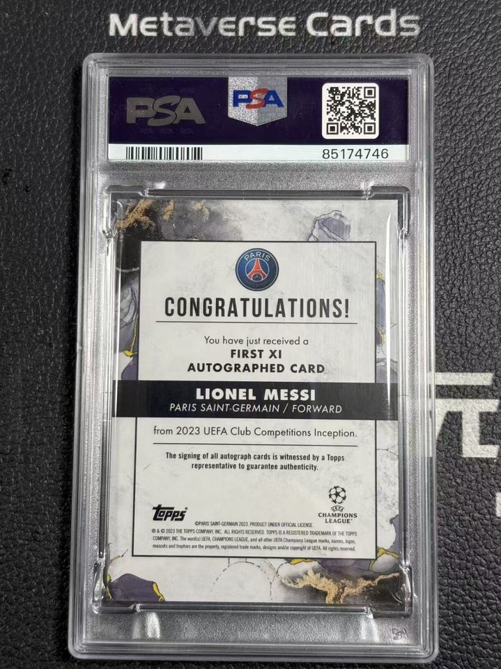 2022-23 Topps Inception First XL Gold Platinum Auto Lionel Messi 1/1 ...