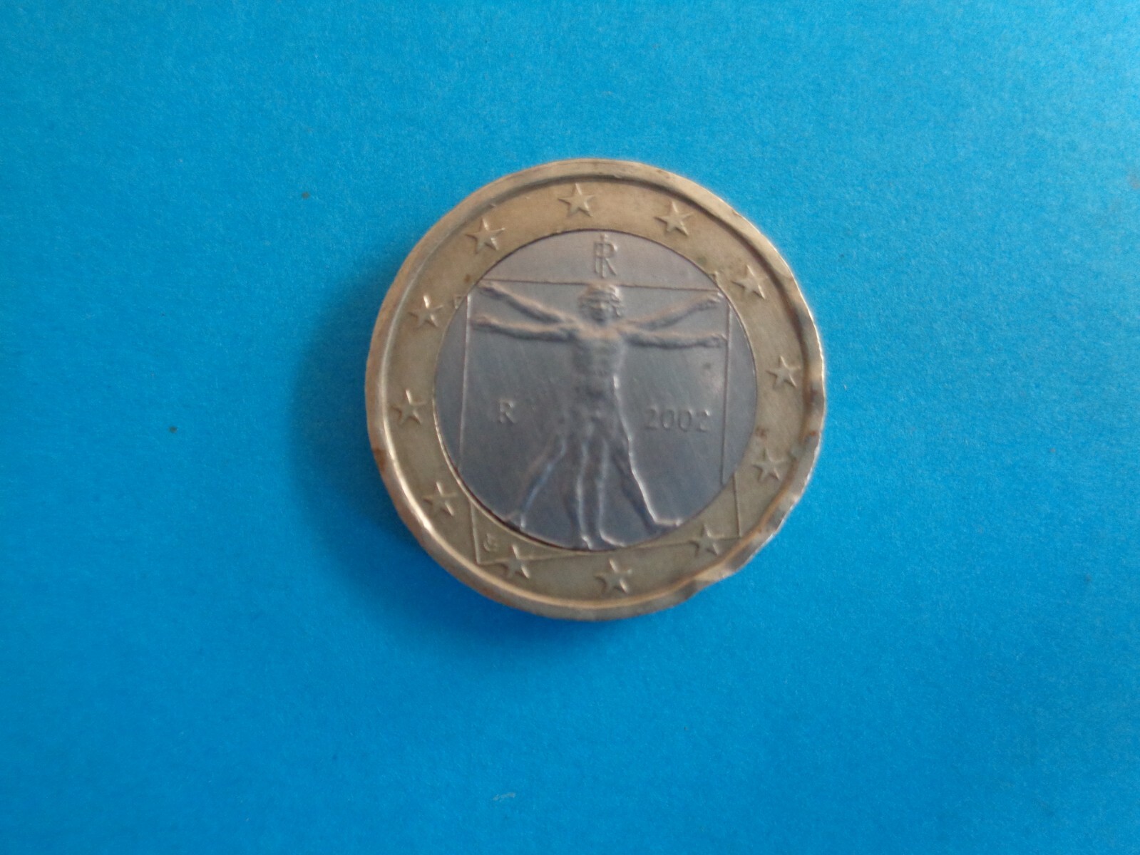 VERY RARE 1 EURO COIN WITH LEONARDO DA VINCI 2002 MINTING ERROR | eBay