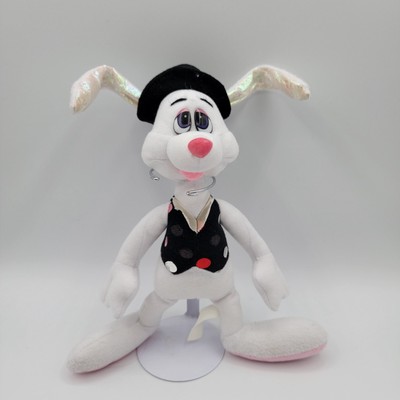 1994 ACME WHITE MAGICIAN BUNNY RABBIT POSEABLE EARS PLUSH 10" See ...