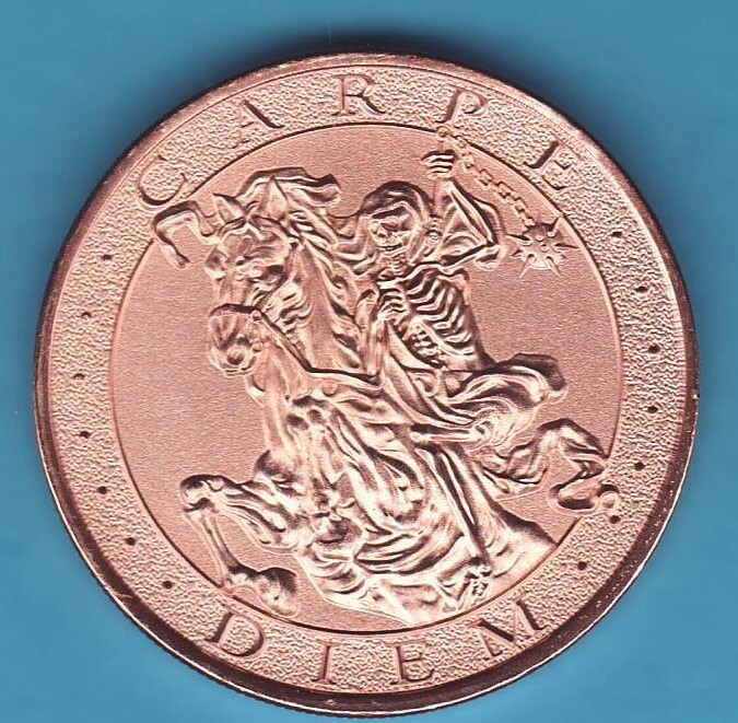 2022 CARPE DIEM Copper Round Coin 1 TROY oz. LATIN ALLURE Series ...