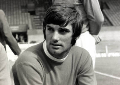 Football 1969 George Best Mu Pictured At Old Trafford Old Photo | eBay ...