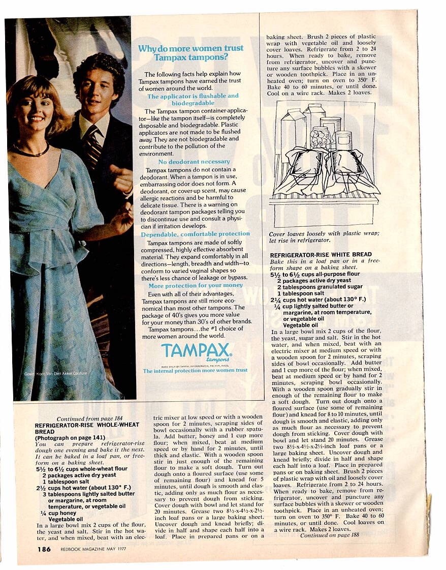 vintage 1970s mag print ad TAMPAX Tampons feminine hygiene women Trust ...