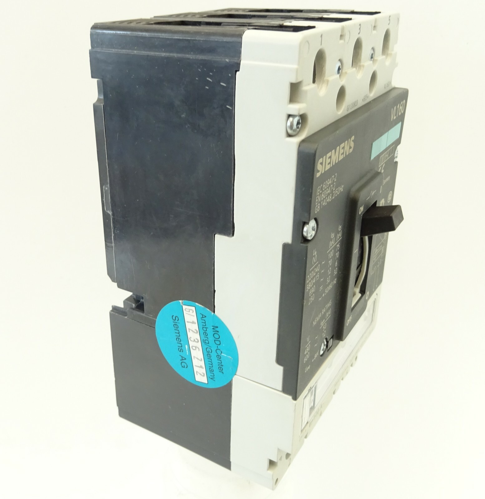 SIEMENS VL160 H Leistungsschalter 3VL2710-2LE36-0AA0 Circuit Breaker ...