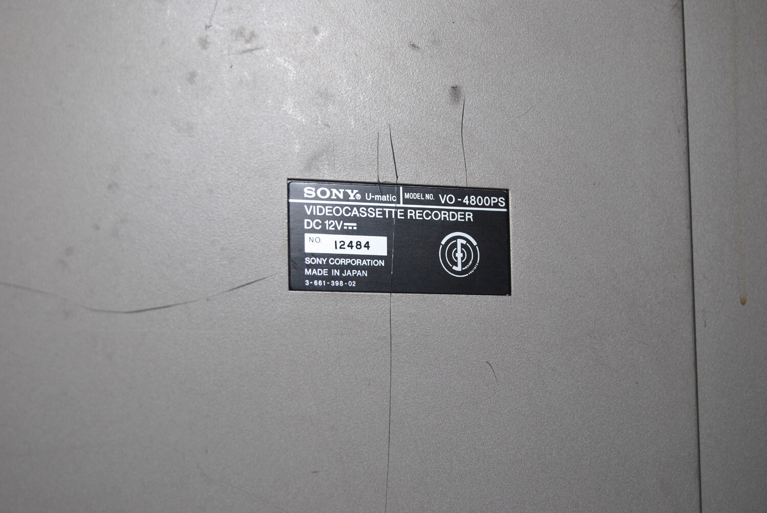 Working Broadcast Vintage VIDEO CAMERA SONY DXC-M3A + VO 4800PS Umatic ...