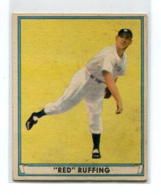 1941 Play Ball Red Ruffing New York Yankees #20 VGEX | eBay