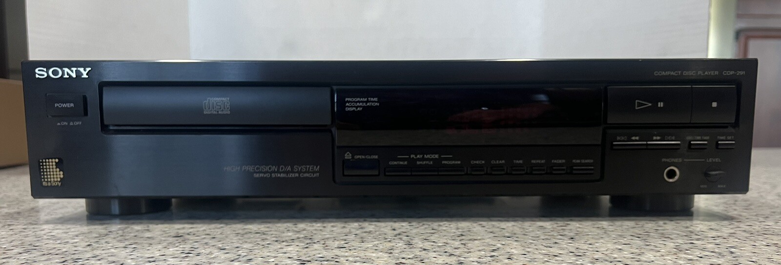 Sony CDP-291 Compact Disc Player CD Player 1990 Made In Japan Tested ...
