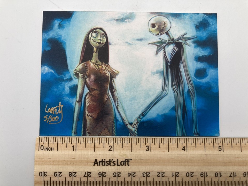 Jeff Lafferty JACK & SALLY Art Print 5 x 3.5" Lmt Ed SD #'d ACEO Card ...