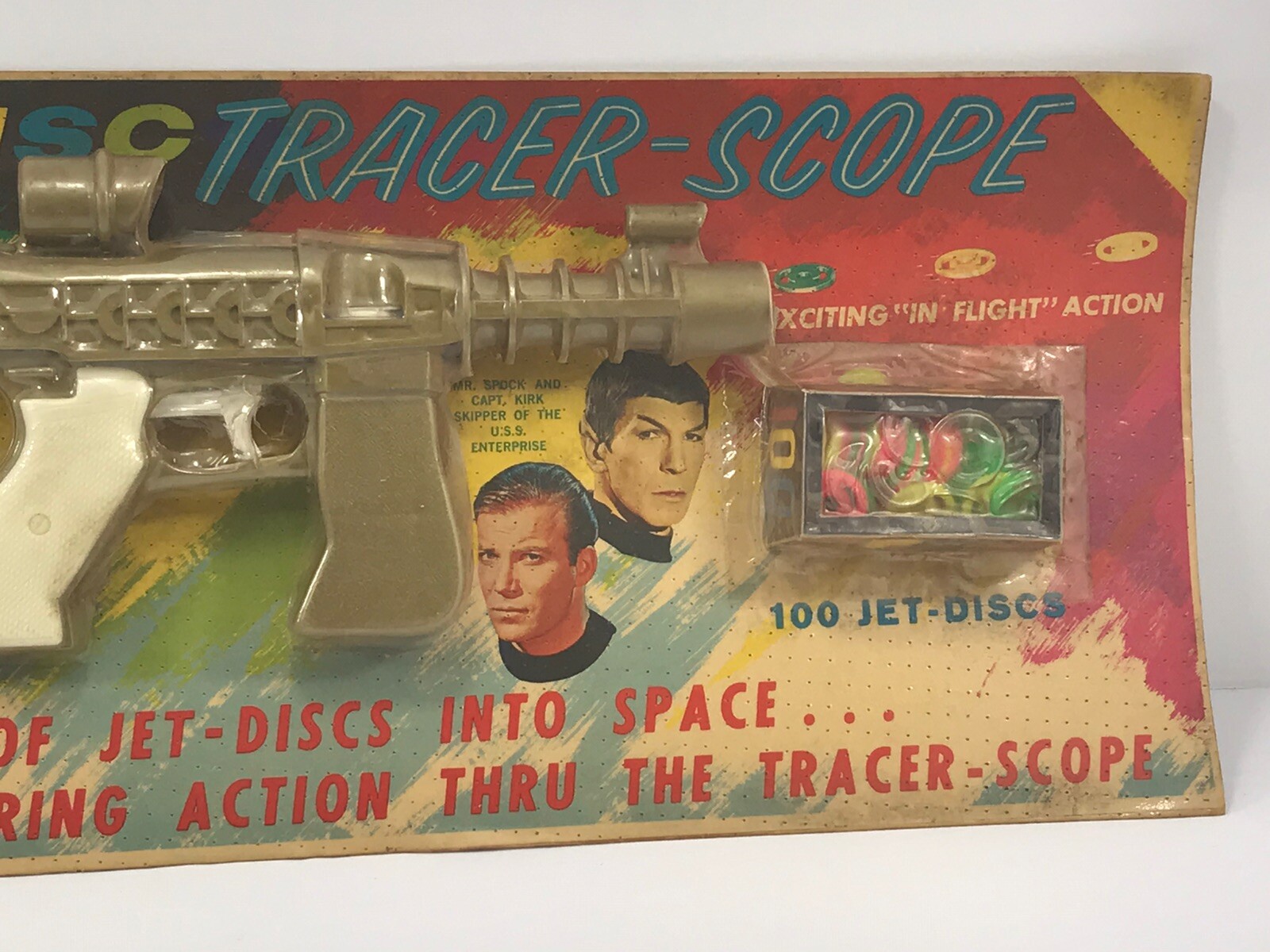 Star Trek Vintage Tracer-Scope Rifle 1968 Sealed Super Rare 1st Star ...