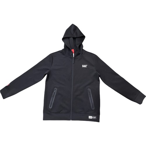 H4X Men Performance Polyester Logo Zip Up Hoodie Black Large ...