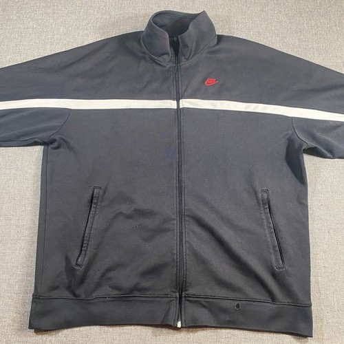 Nike Full Zip Track Jacket Mens Size 2XL Black Lightweight Performance ...