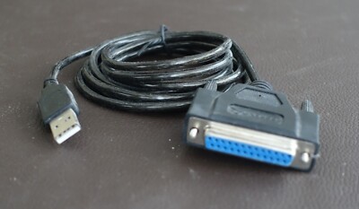Sabrent USB 2.0 To DB25 IEEE-1284 Parallel Printer Cable Adapter - 6 ft ...