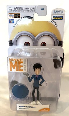 Herb Overkill Despicable Me Minion Character Pose-able Action Figure ...