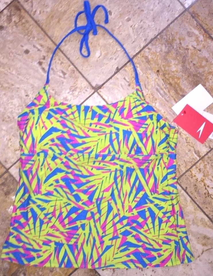 Speedo Tankini Top Swimsuit Women's Fitness Palm Floral Print ...
