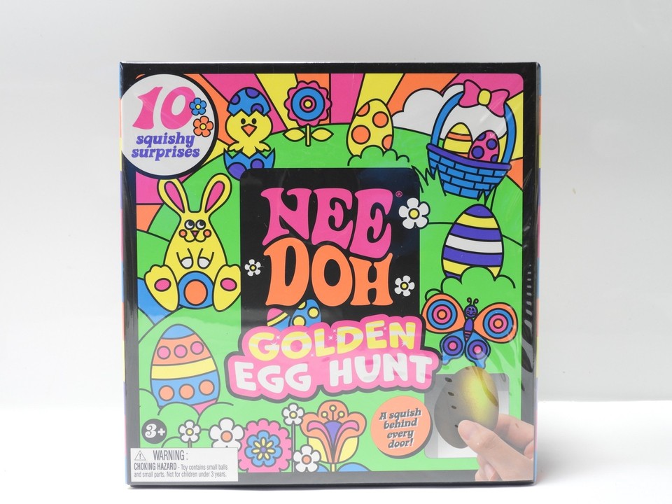 NeeDoh Golden Egg Hunt Kids Easter Fidget Toy Game + Jelly Hops Sealed ...
