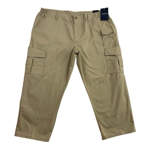Propper Uniform Tactical Cargo Pants Mens Size 48x37 Khaki Tan Rip Stop ...