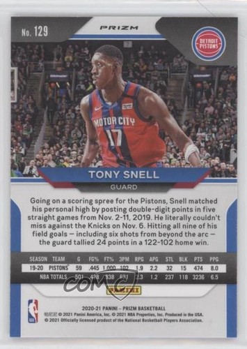 2020-21 Panini Prizm Ruby Wave Prizm Tony Snell #129 | eBay