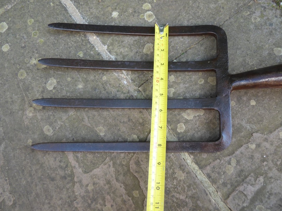 Vintage Potato Fork YARDLEY wood wooden T handle. Lugworm digger. | eBay UK