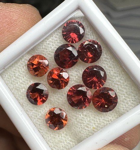 $ FINEST Antique 5.93ct Natural Earth 🌎 Spessartite Garnets 5MM Gems 💎 ...