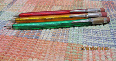 VINTAGE LOT OF 3 TRANSLUCENT SCRIPTO ATLANTA MECHANICAL PENCILS !! | eBay