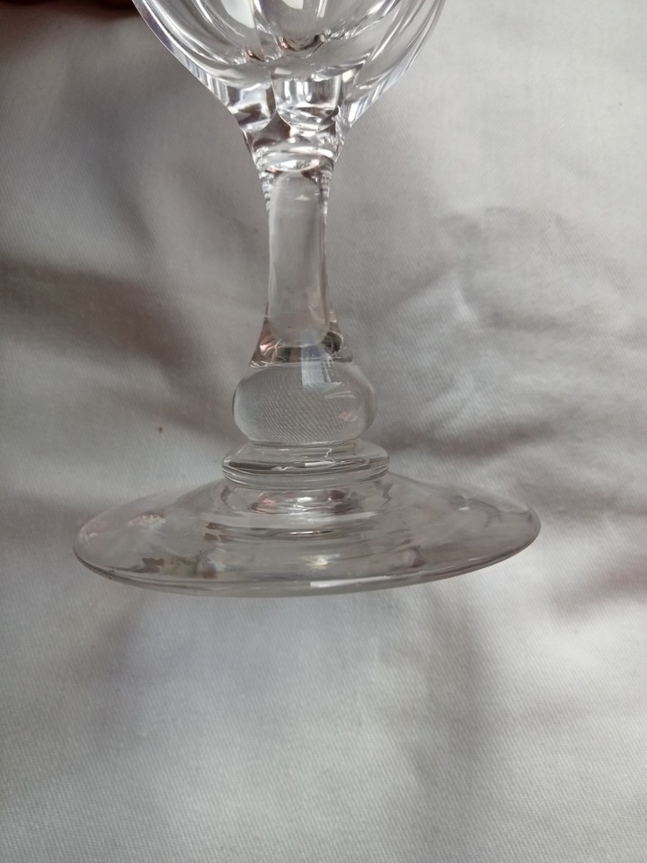 Three Various Size Victorian Wine/Port Glasses, Thumb, Panel Cut ...