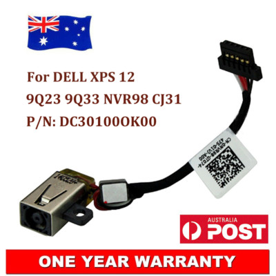 DC Power Jack Socket w/ Cable For DELL XPS 12 9Q23 9Q33 XPS 12D P20S ...