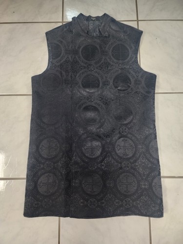 MEN'S CLERGY PASTOR BISHOP APRON PURPLE & BLACK SIZE 46 | eBay