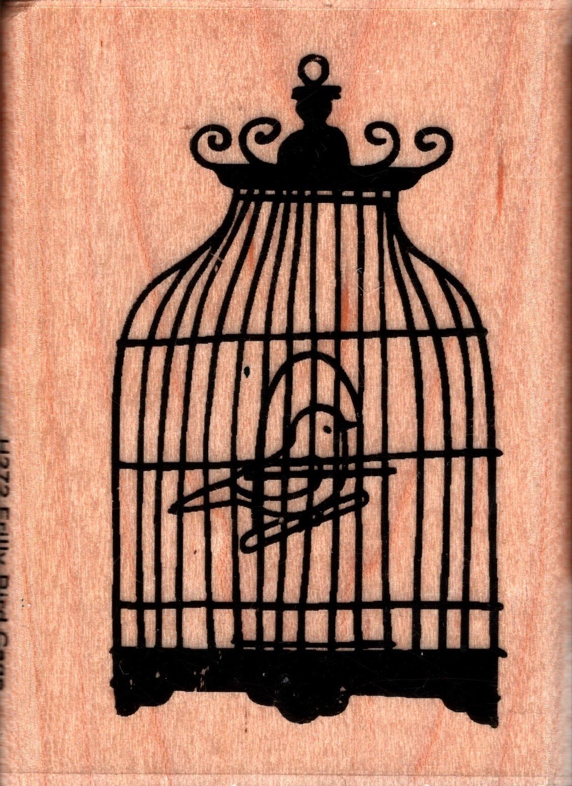Stampendous ~ FRILLY BIRD CAGE ~ Wood Mounted Rubber Stamps Animals ...