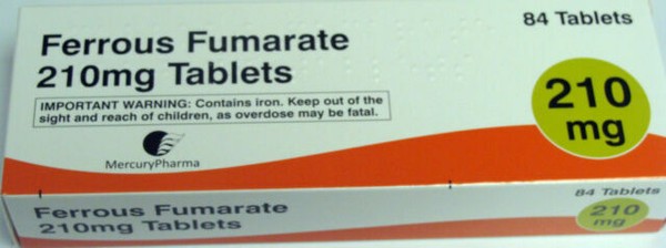 Mercury Pharma Ferrous Fumarate Iron Tablets 210mg - 84 Count for sale ...