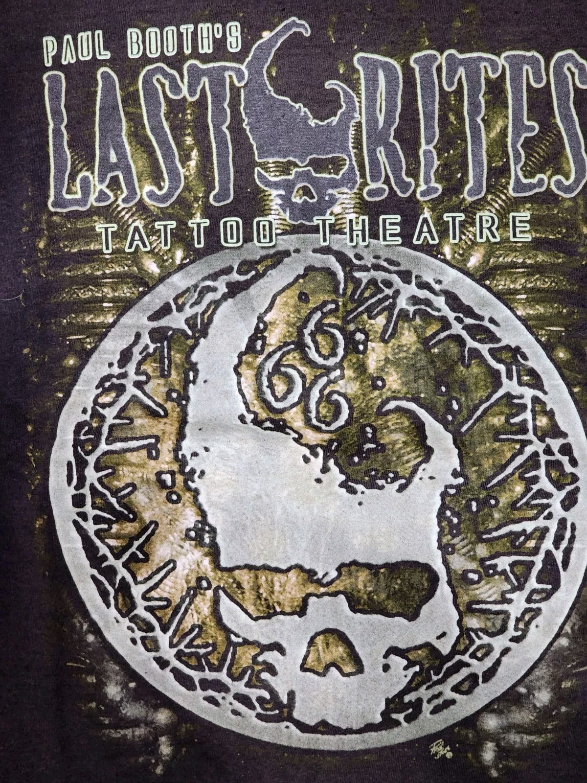 Y2K Paul Booth's Last Rites Tattoo Theatre Graphic TS… - Gem