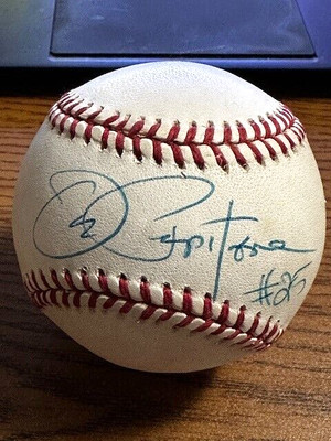 JOE PEPITONE 6 SIGNED AUTOGRAPHED OAL BASEBALL! Yankees, Cubs! | eBay