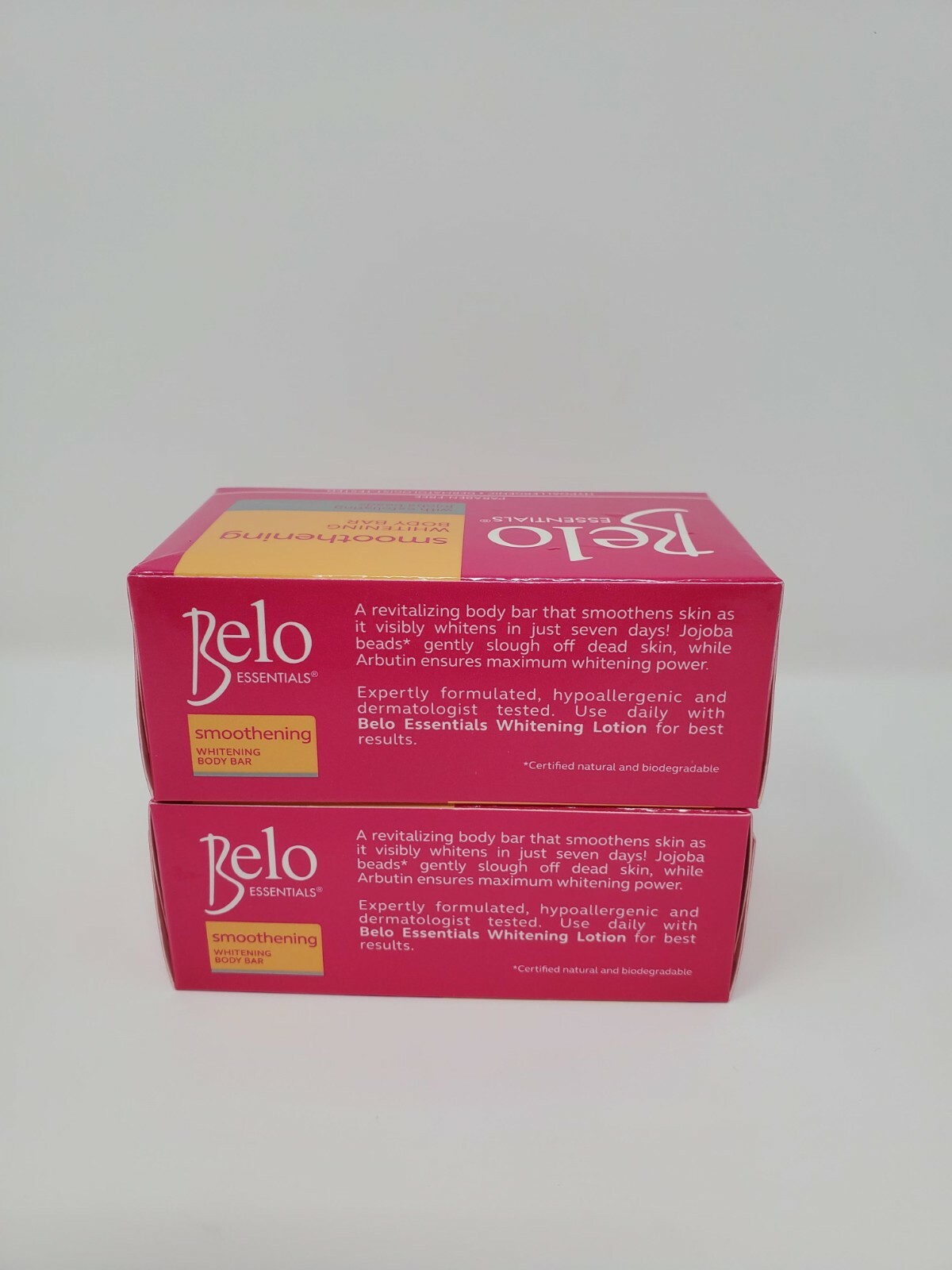Belo Essentials Smoothening Whitening Body Soap (Pink) 135g (Lot of 2 ...