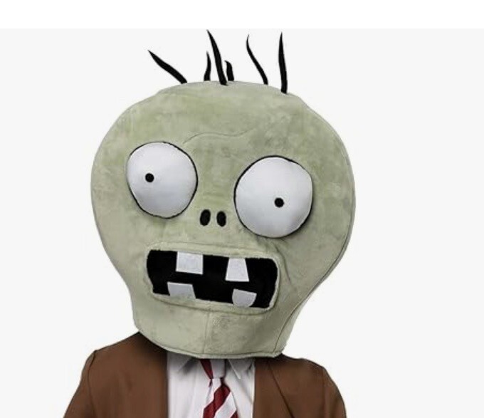 Adult Zombie Plants vs Zombies Costume Mask Only SIZE… - Gem