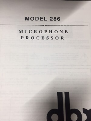 DBX 140a 166xl 180 286 286a Owner Manual instruction book (pick one) | eBay