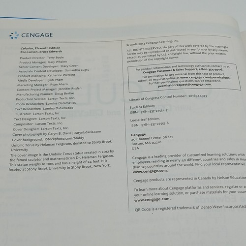 Calculus with CalcChat & CalcView - Ron Larson, Bruce Edwards 11e 11th ...