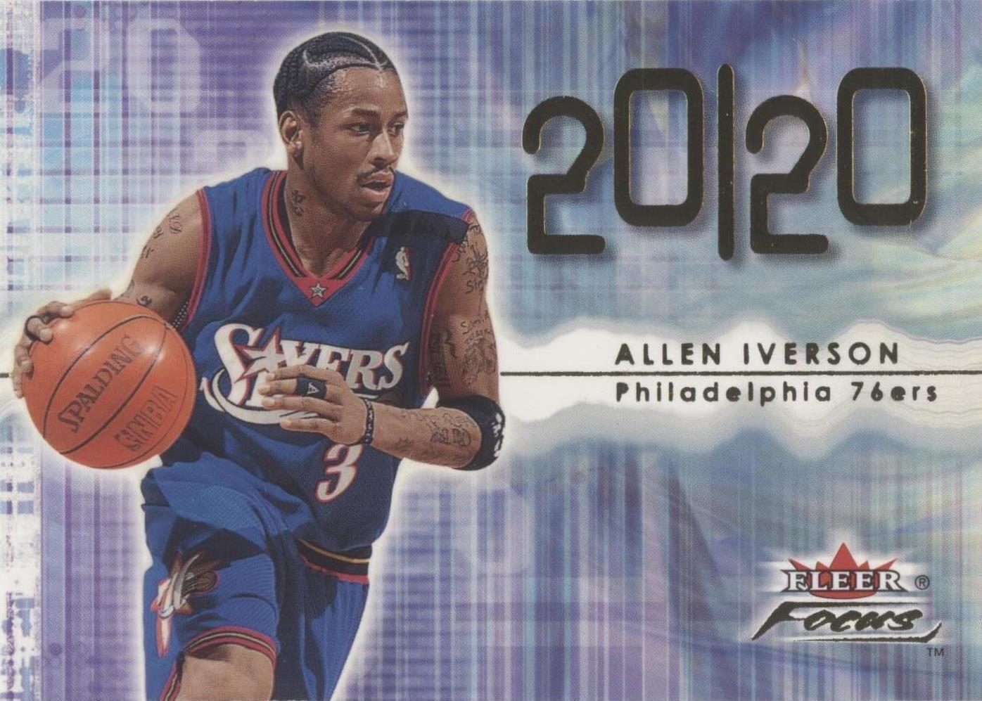 2000-01 Fleer Focus - 20/20 Allen Iverson #218 for sale online | eBay