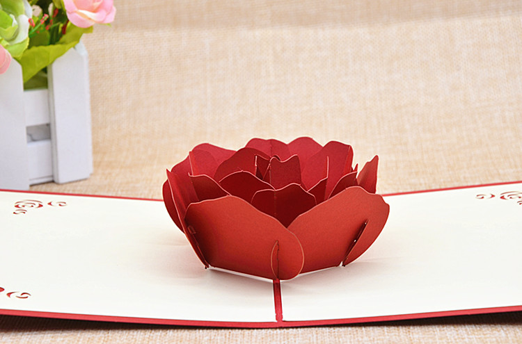 How To Make A Rose Flower Pop Up Card | Best Flower Site