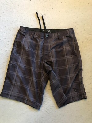 Dahui Boardshorts Men's 30 Gray Plaid Swim Trunks | eBay